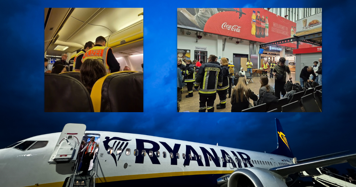 Ryanair flight makes emergency landing during violent storm