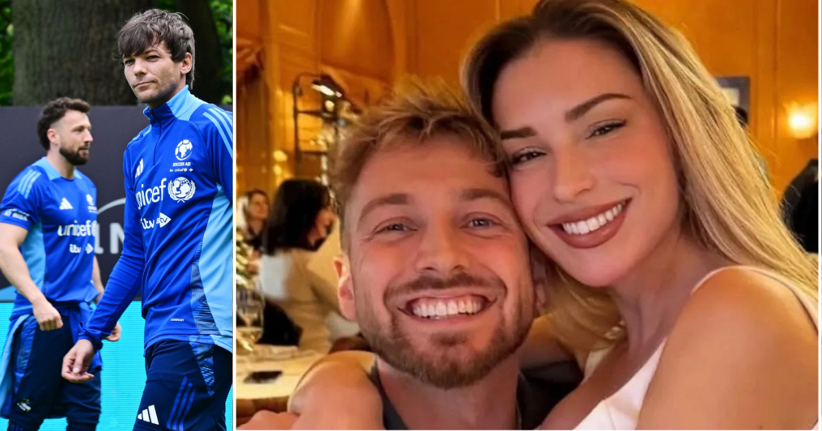 Inside Sam Thompson and Louis Tomlinson's Soccer Aid meetup