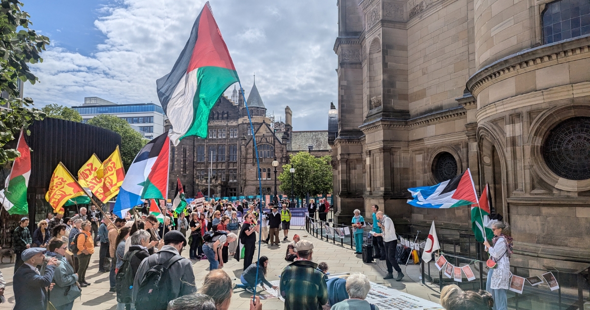 Pro-Palestine protest held at University of Edinburgh graduation