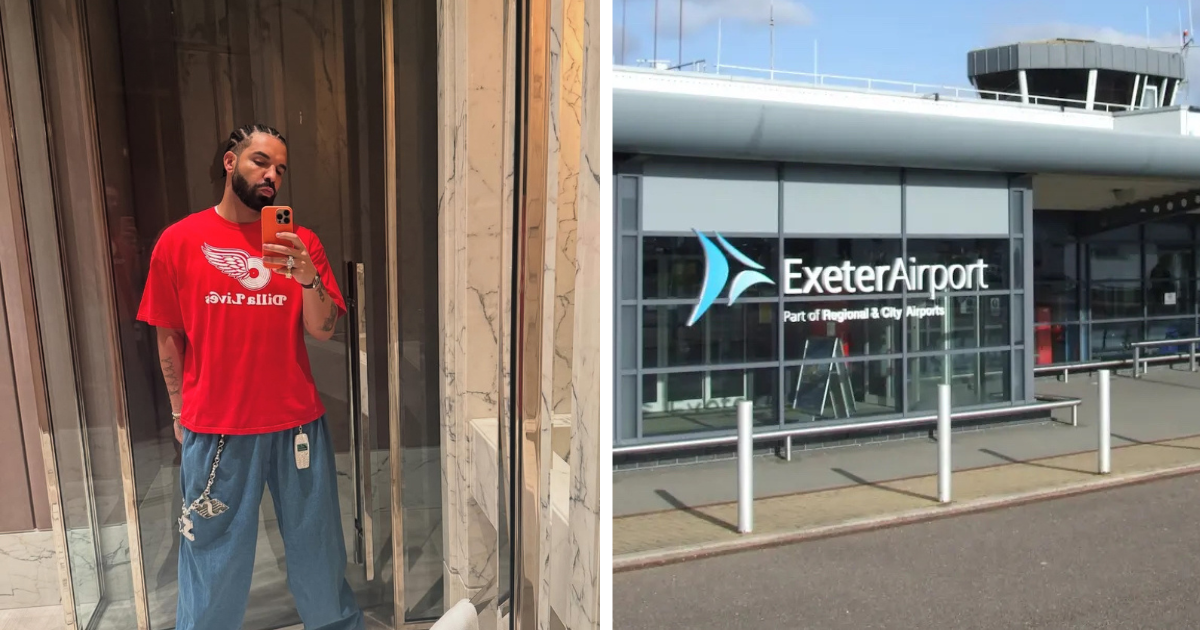 Global superstar Drake flys into Exeter Airport