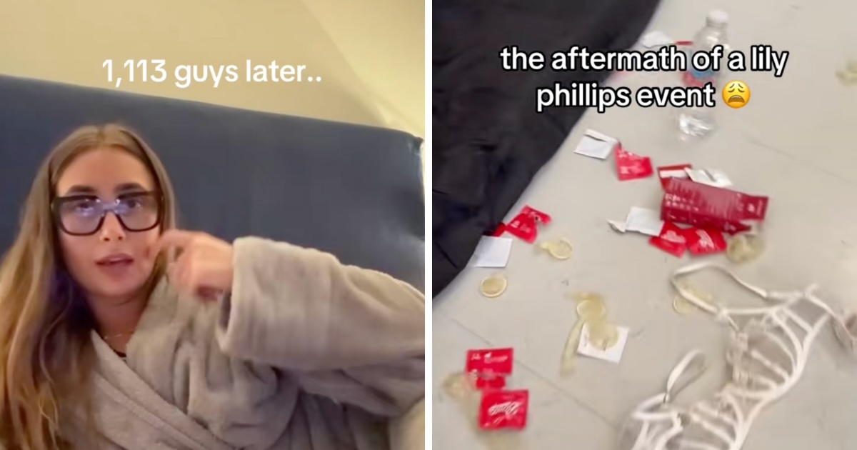 Lily Phillips shows grim aftermath of sleeping with 1,113 men in day