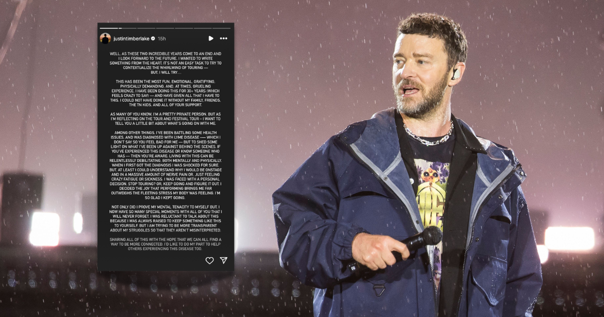 People say sorry as Justin Timberlake reveals serious diagnosis
