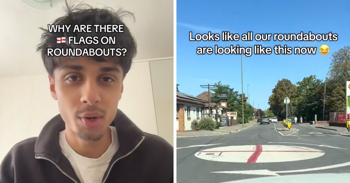 Why are people painting flags on roundabouts? A full timeline