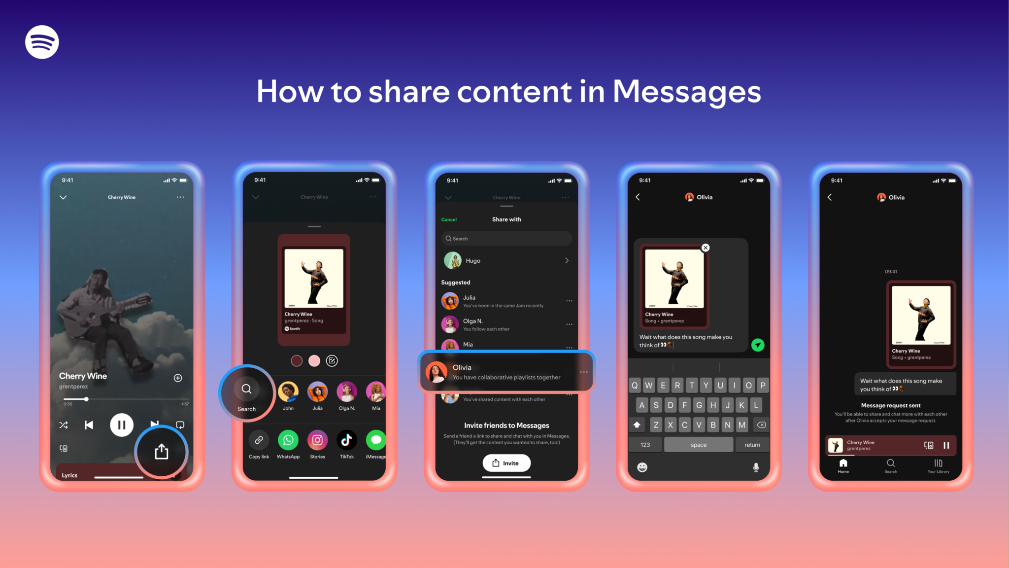How to use Spotify Messages and start sending DMs to friends