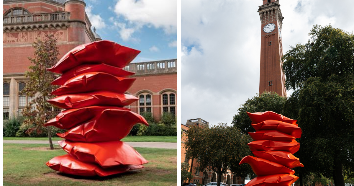 Birmingham university students react to a new sculpture on campus