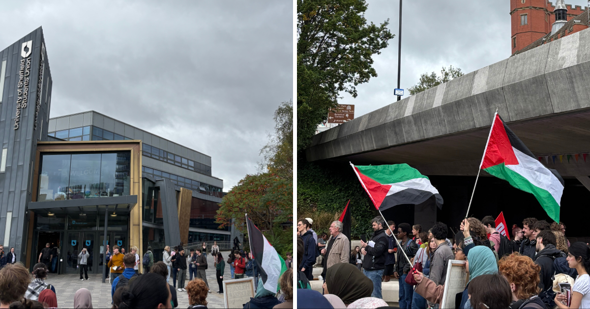 A Sheffield pro-Palestine protest went ahead despite criticism