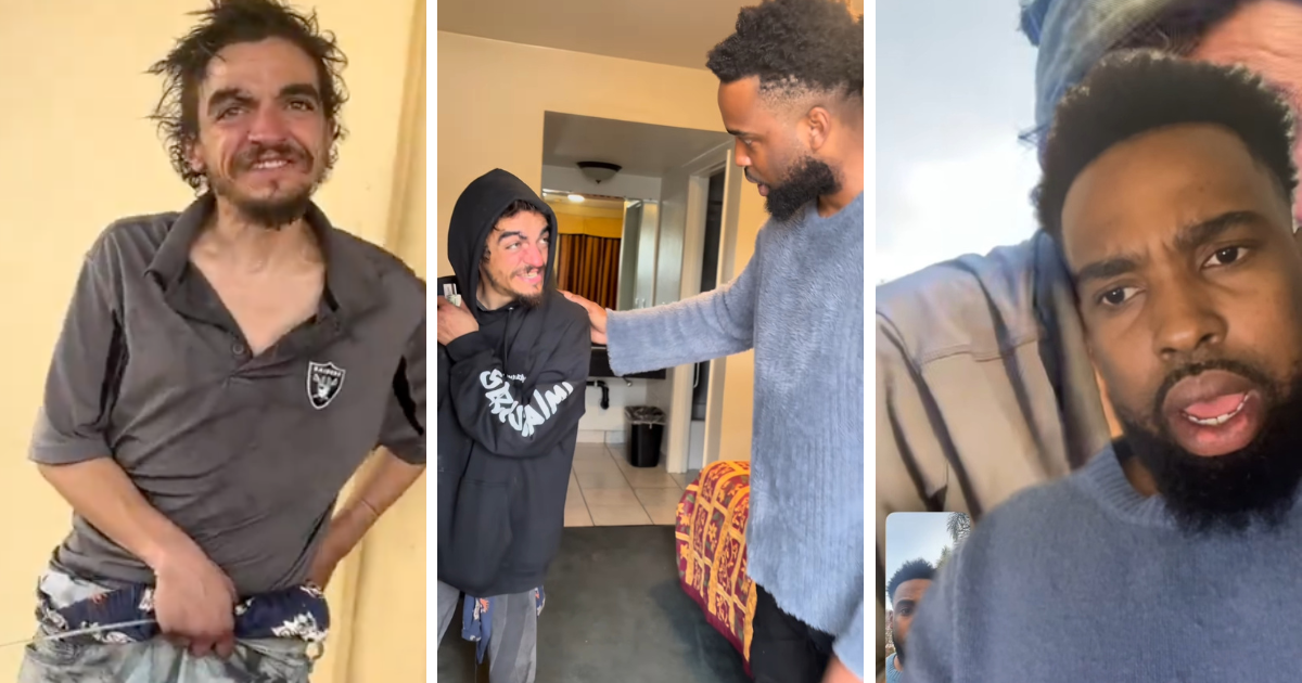 Tylor Chase checks into hotel, helped by co-star Daniel Lee Curtis