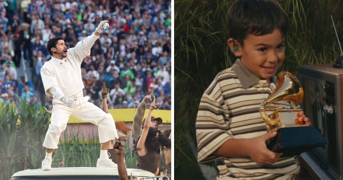 Real reason Bad Bunny gave Grammy to little boy at Super Bowl